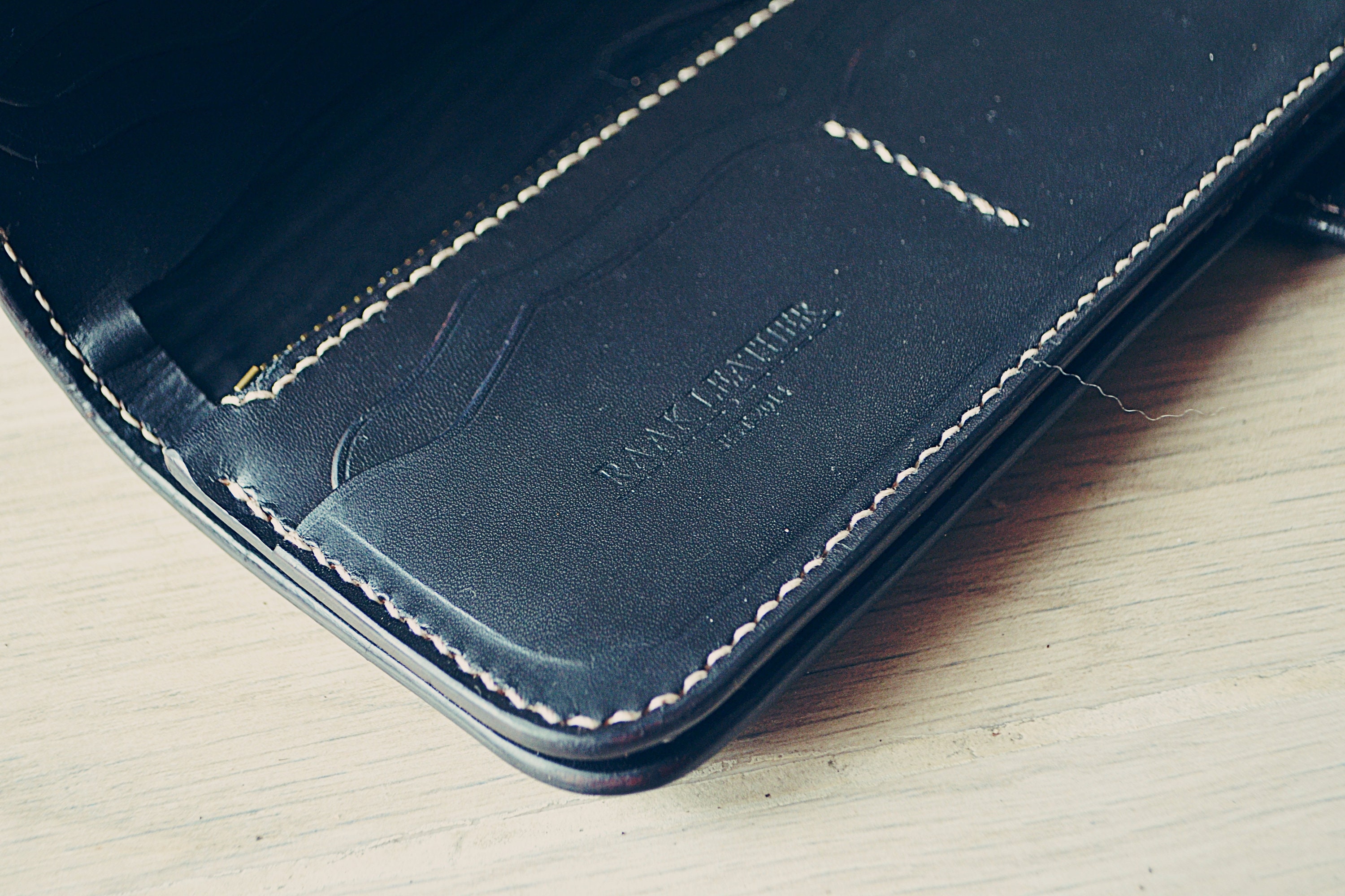 Cross Leather Wallet Rocker Leather Wallet Biker Leather - Etsy