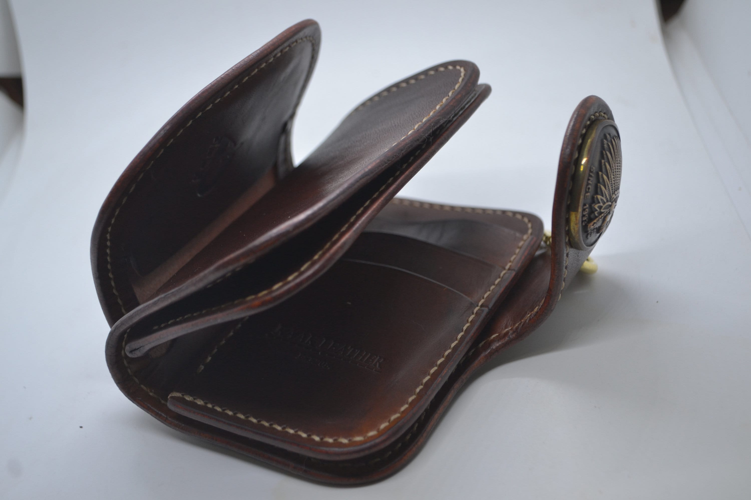 Men's Bifold Wallet Purse Genuine Leather Handmade - Etsy