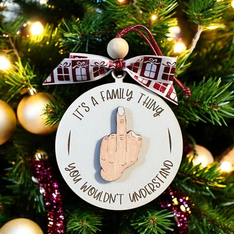 Santa Middle Finger - Etsy