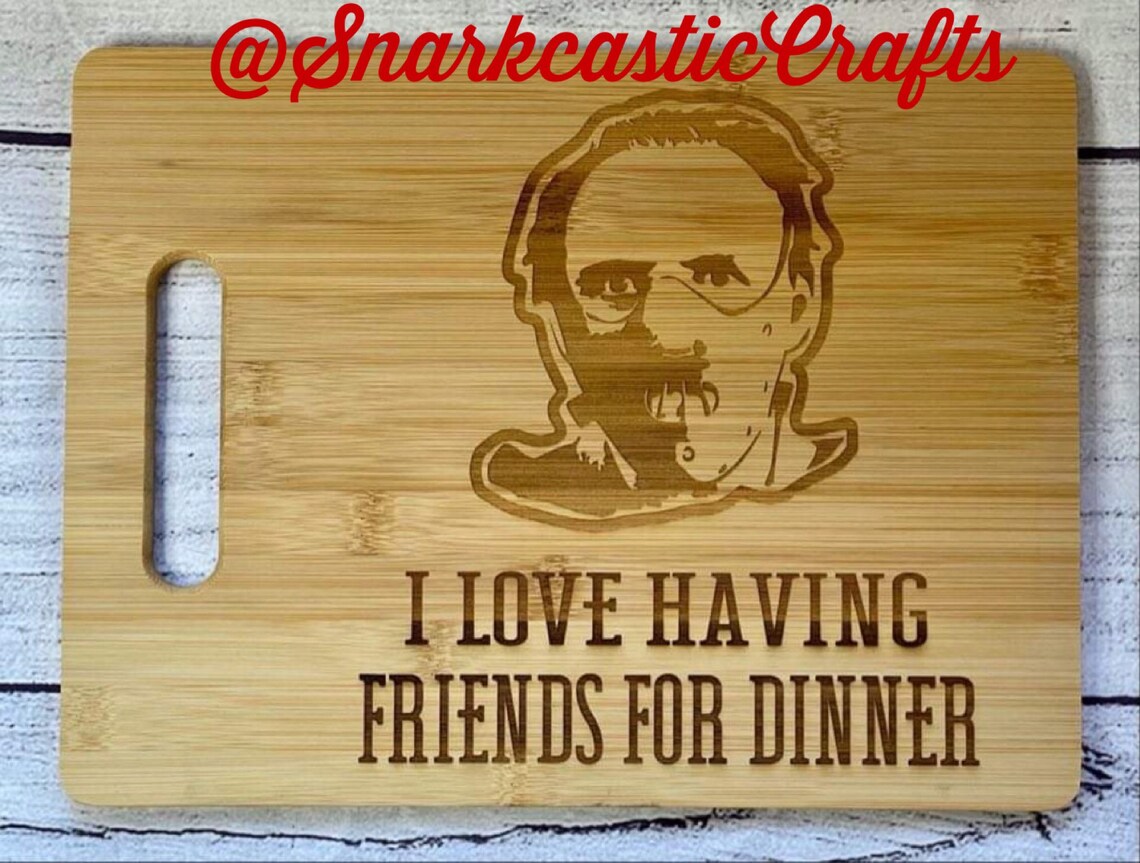 Hannibal Lecter Cutting Board Gift Funny Cooking Killer - Etsy