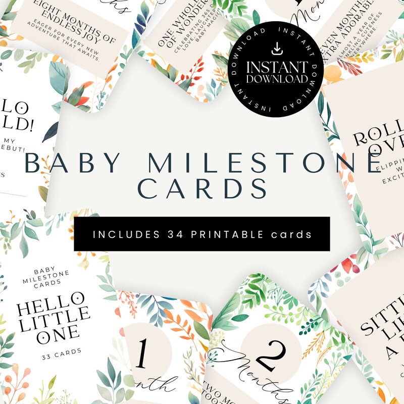 Baby Milestone - Etsy