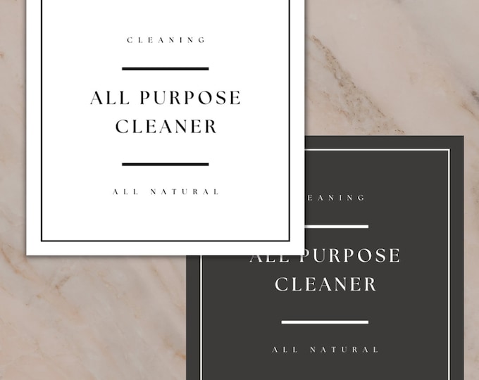 16 Oz Label - DECAL ONLY | All-purpose | Bathroom Cleaner | Kitchen ...