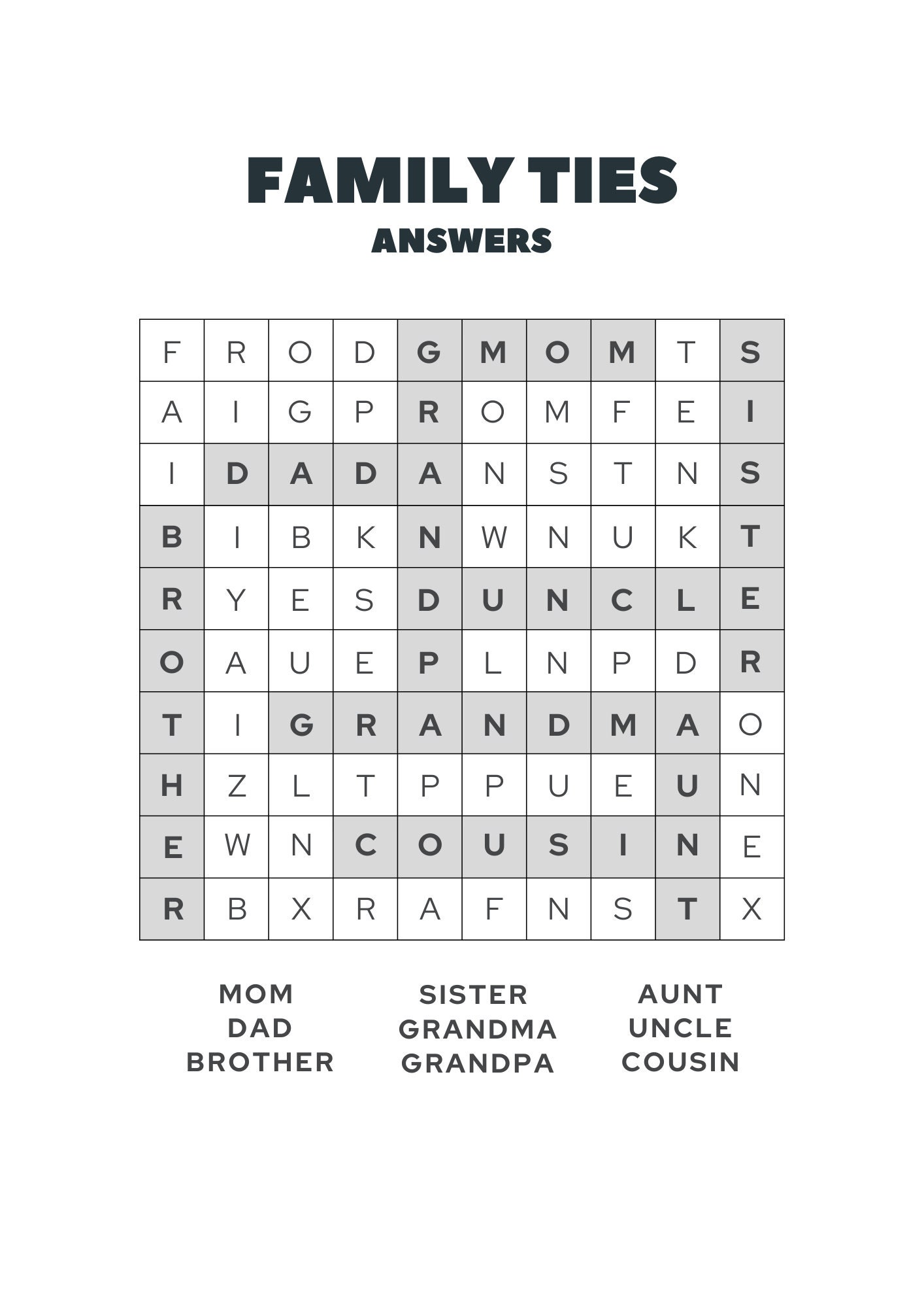 12 Simple Word Searches for Kids INSTANT DOWNLOAD - Etsy