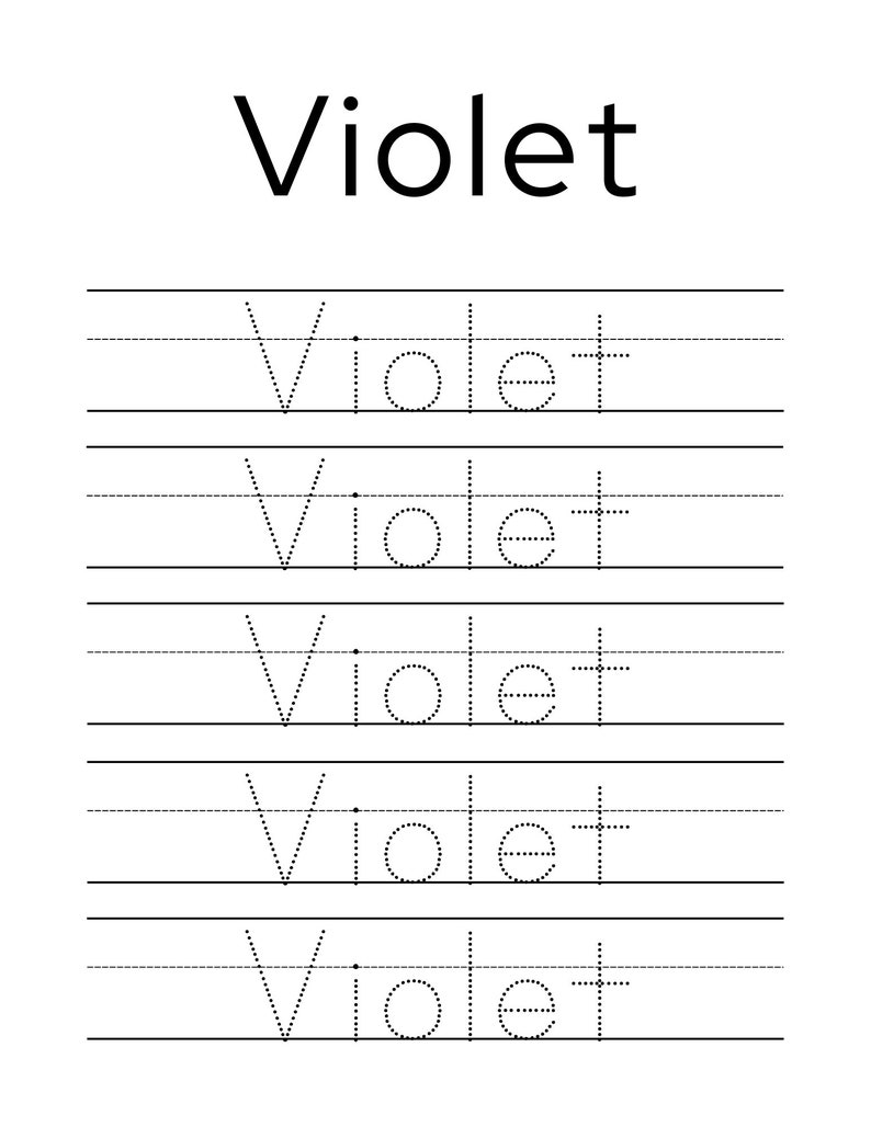 Editable Name Tracing Pages | Handwriting Practice (digital Download ...