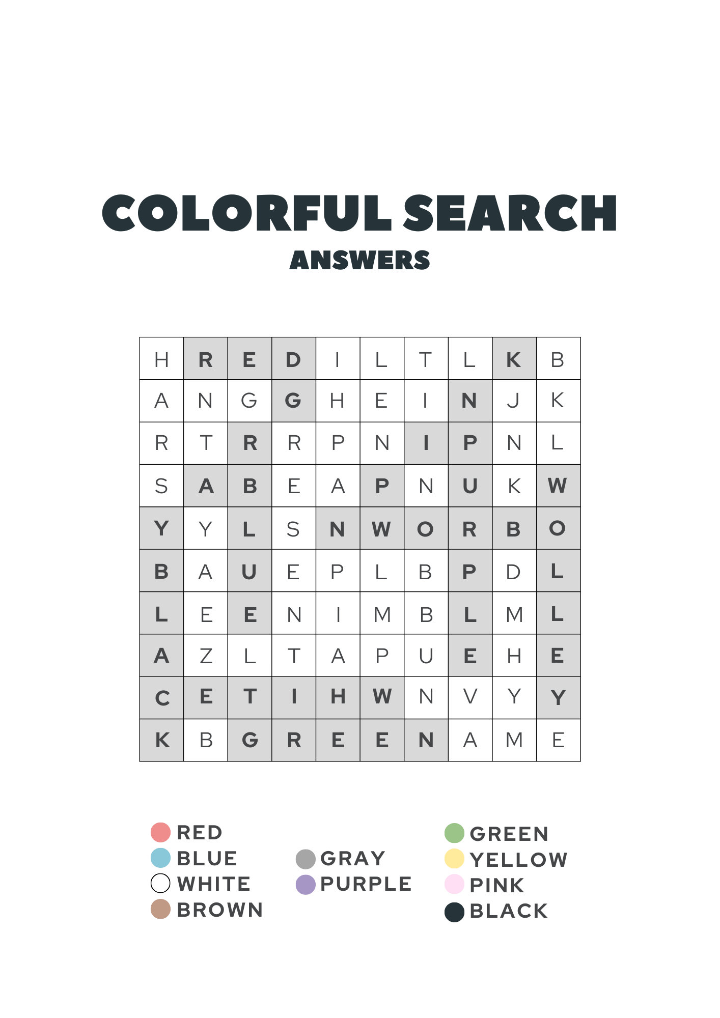 12 Simple Word Searches for Kids INSTANT DOWNLOAD - Etsy