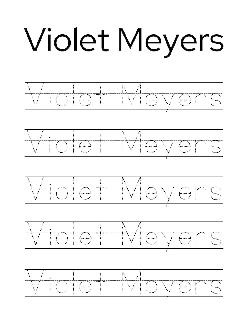 Editable Name Tracing Pages | Handwriting Practice (digital Download ...