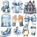 Frosty Winter Watercolor Clipart Bundle | INSTANT DOWNLOAD | Frozen ...