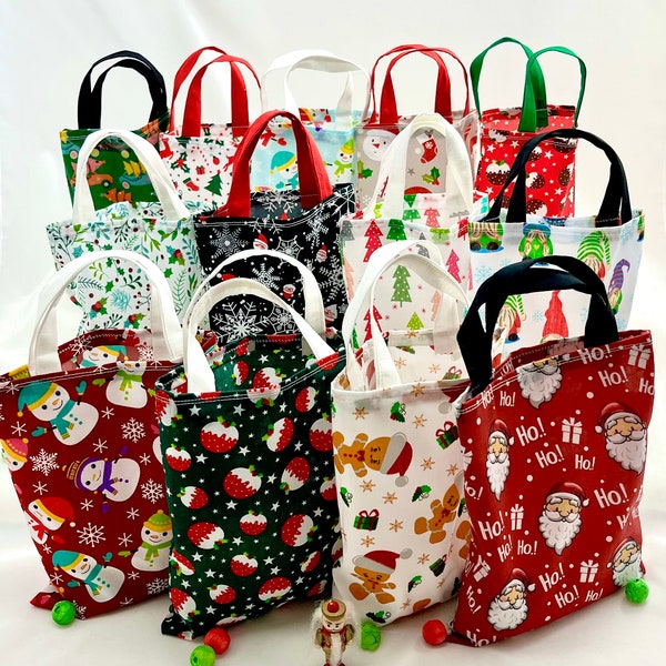 Christmas Cloth Bags - Etsy