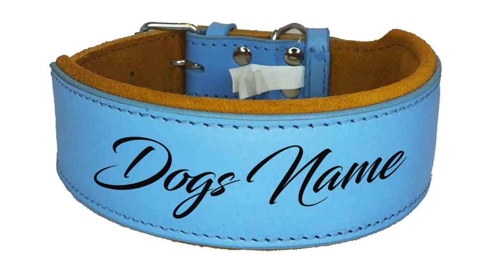 Personalised Leather Staffy Dog Collar Bull Terrier Bulldog | Etsy