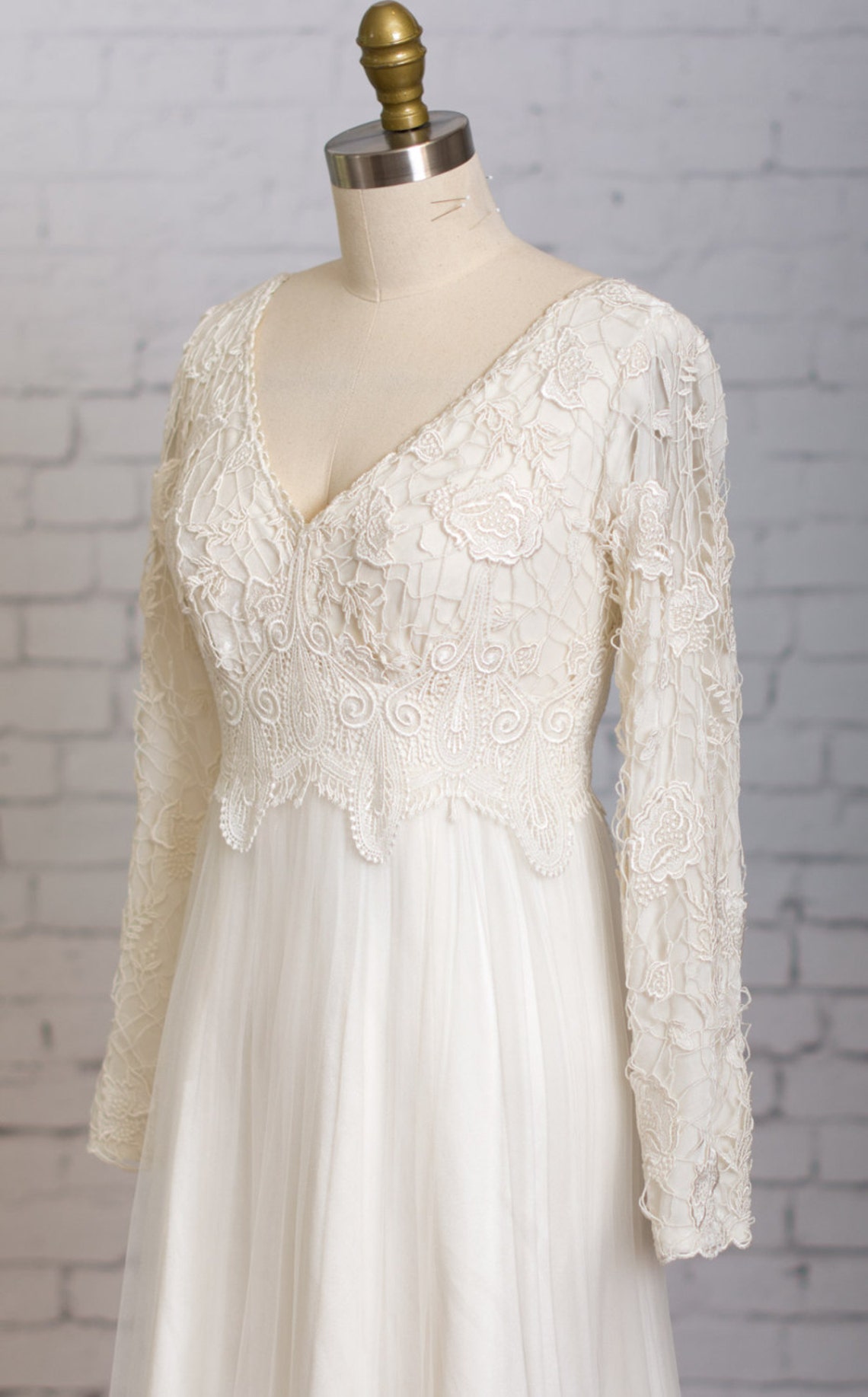 Rustic Wedding Dress Boho Wedding Dress Casual Wedding - Etsy