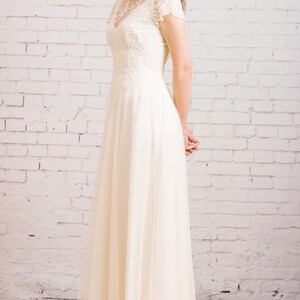 Open Back Wedding Dress. Garden Wedding Dress. Backyard - Etsy