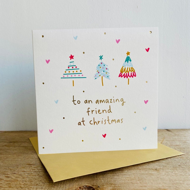 Best Friend Christmas Card - Etsy UK