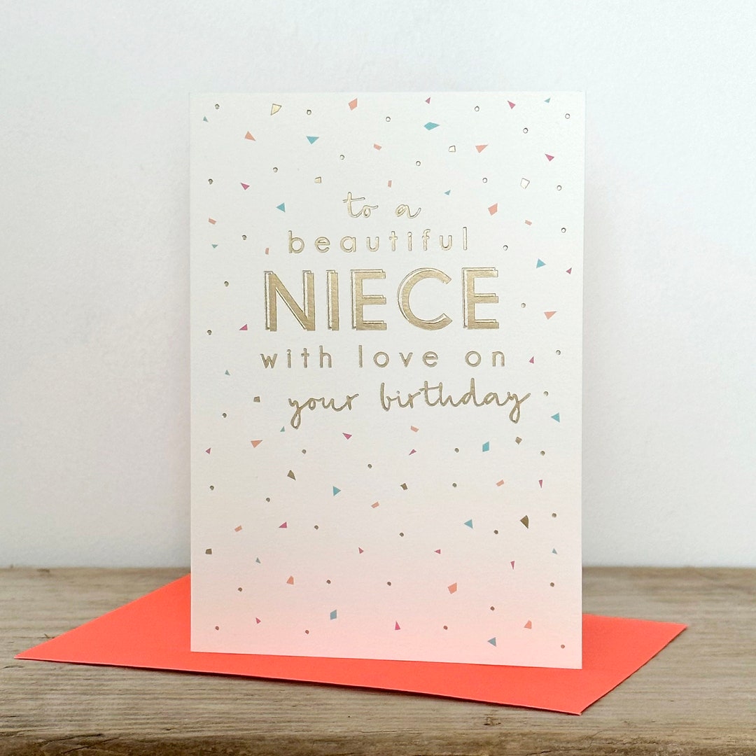 Beautiful Niece Birthday Greeting Card - Etsy