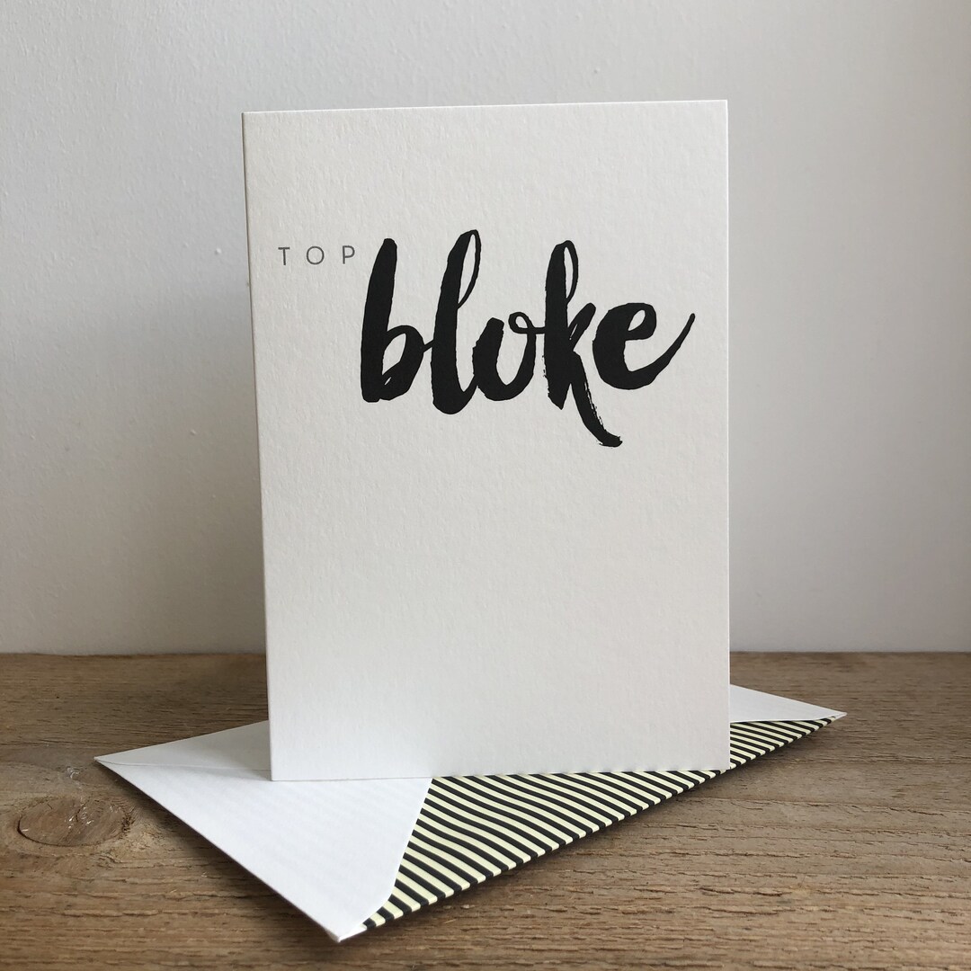 Top Bloke Birthday Greeting Card - Etsy
