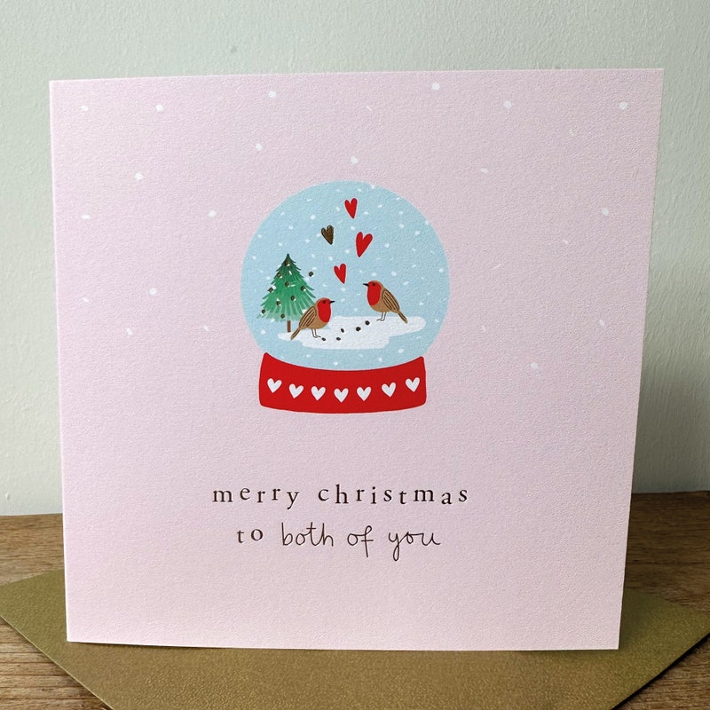 Couple Christmas Card - Etsy