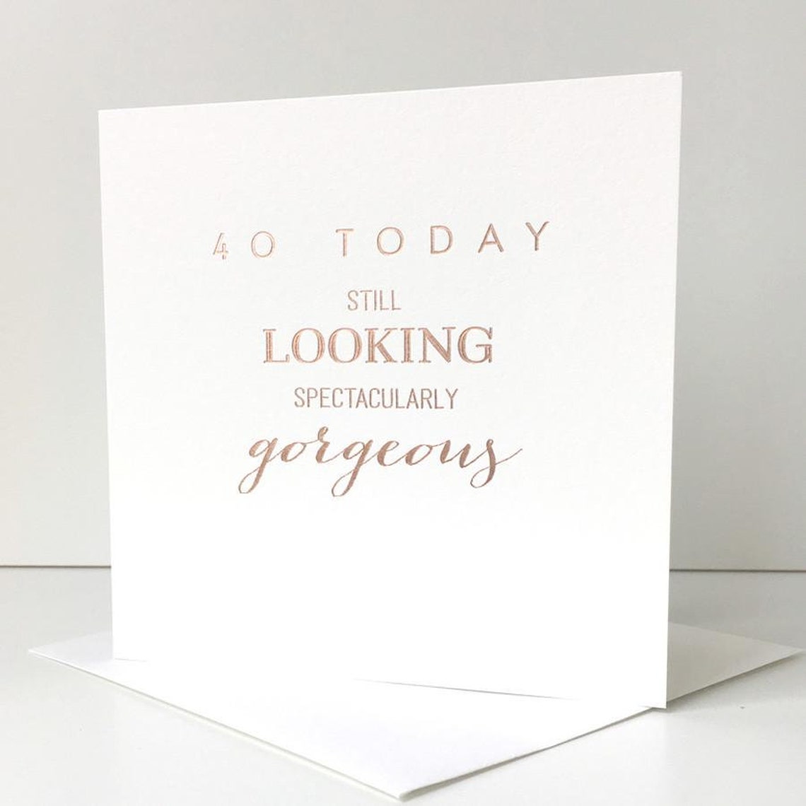 40 Today - Fabulous Day Birthday Greeting Card - Etsy