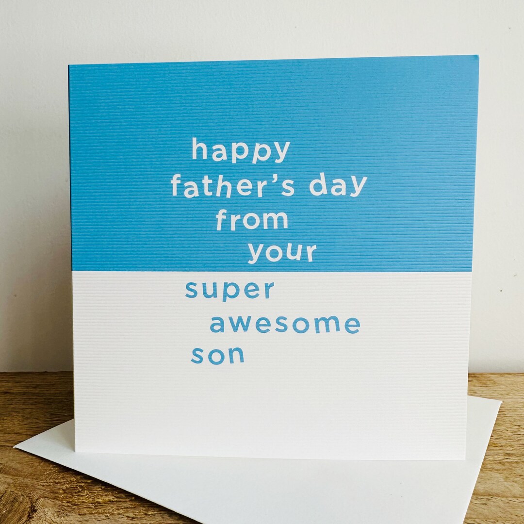 From Your Son Father's Day Card - Etsy