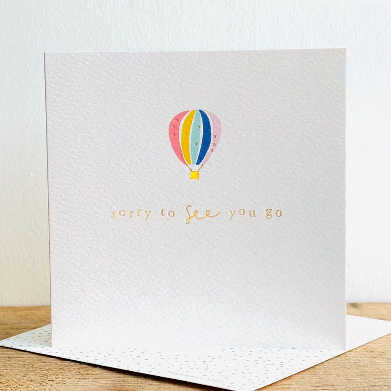 Sorry to See You Go Card - Etsy