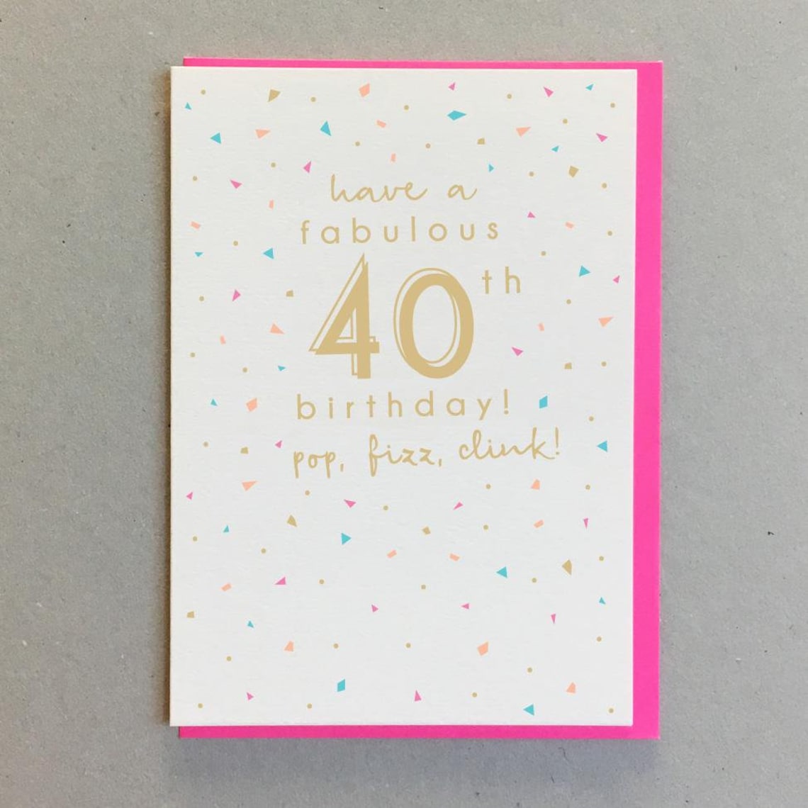 Happy 40th Birthday Greeting Card | Etsy