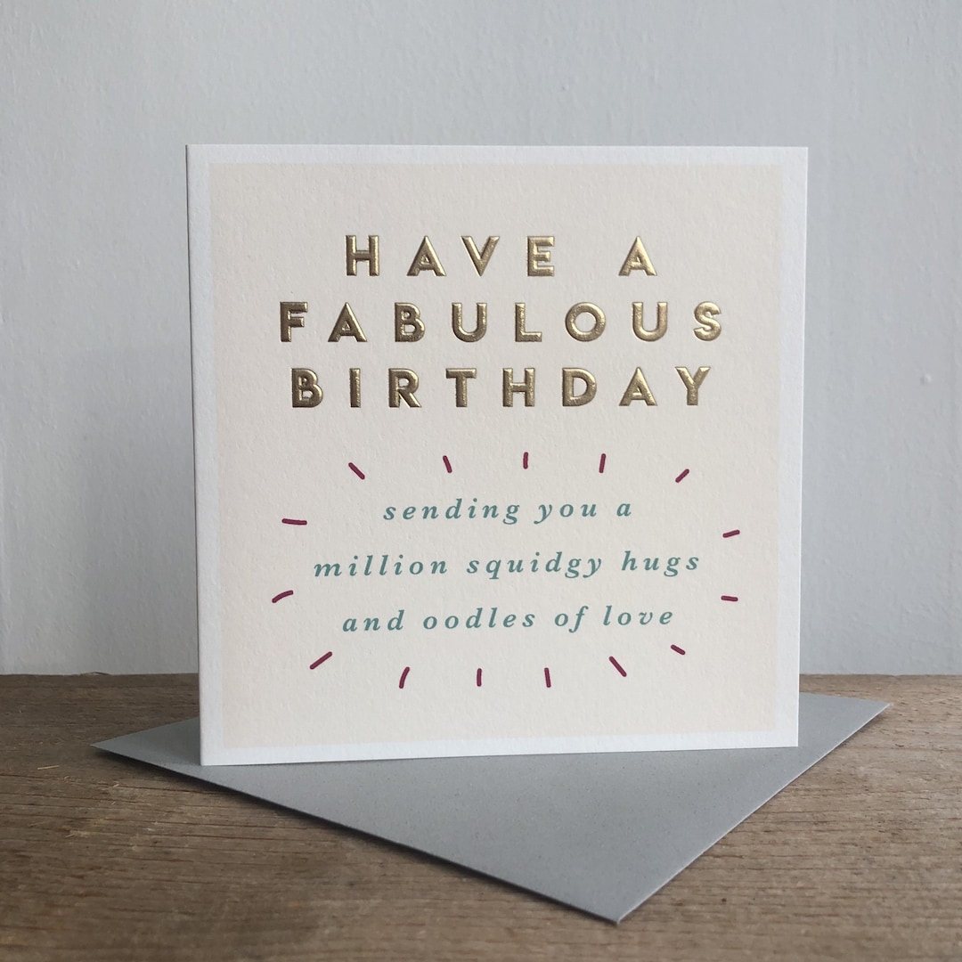 Fabulous Birthday Greeting Card - Etsy