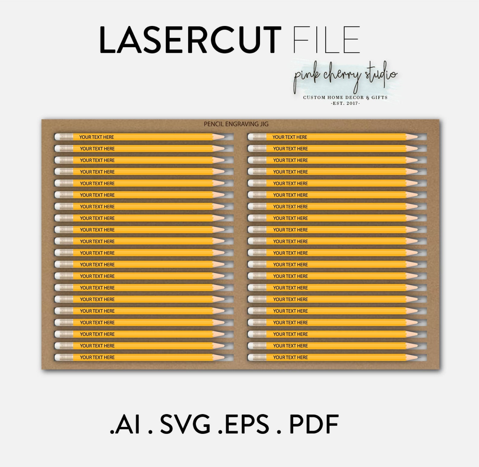 Pencil Engrave Jig SVG / Digital File / Lasercutting - Etsy