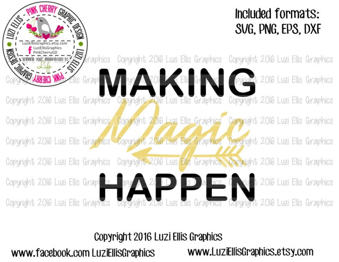 Making Magic Happen Arrow SVG EPS DXF Png Files for Vinyl - Etsy