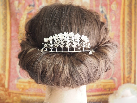 Vintage German Myrtle Bridal Crown and Boutonniere, S… - Gem