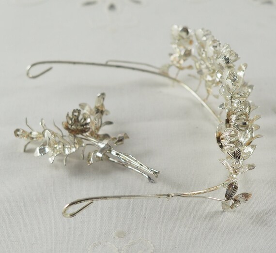 Vintage German Myrtle Bridal Crown and Boutonniere, S… - Gem