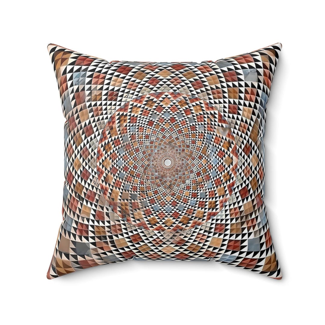 Mandala Pillow, Ancient Hirsham's Palace Mosaic, Palestine Historical ...