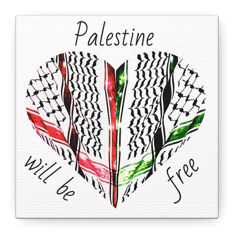 Gaza Art Canvas - Etsy