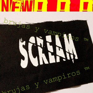 Scream Patch Horror Movie Patches in Color , Slasher Cult Classic Must ...