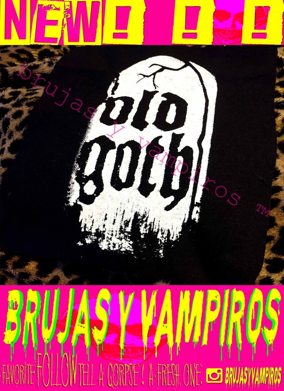 Old Goth Patch Goth Life Goth Forever Goth Patch | Etsy