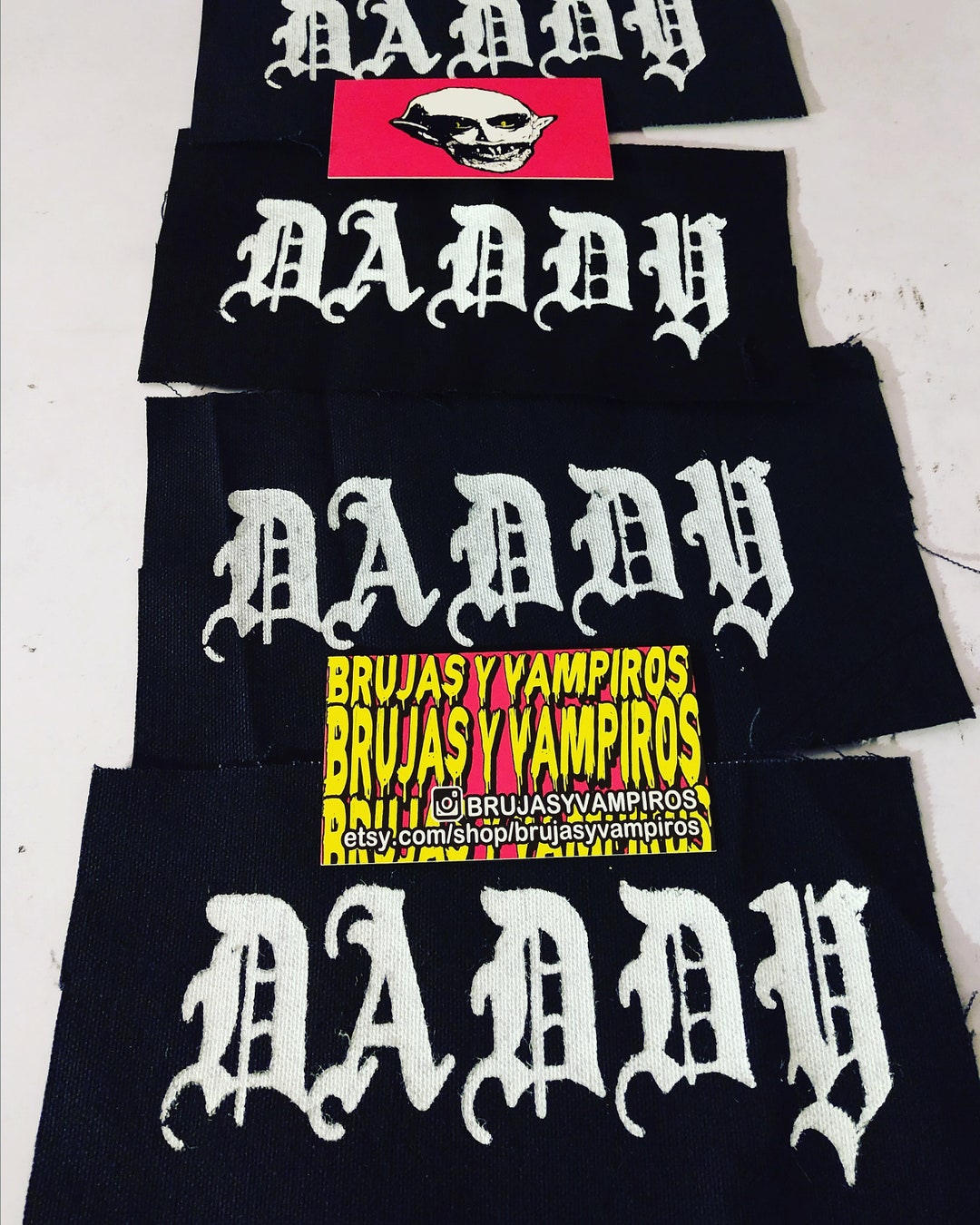 DADDY Patch, Color Patches , Dad , Naughty , Funny , Goth , Gothic ...