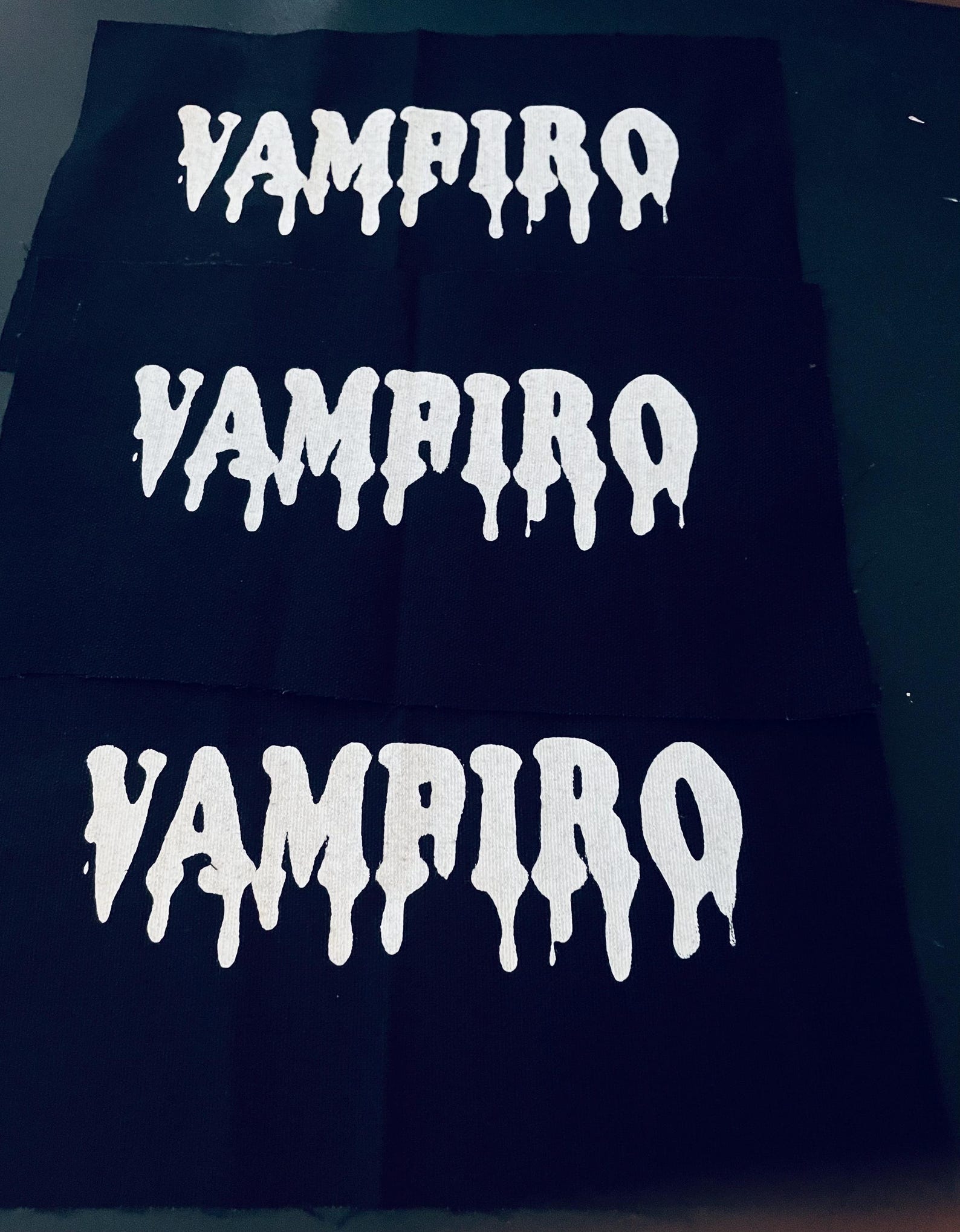 Vampiro Patch , Vampire Horror Movie Patches in Color , Moon Light ...