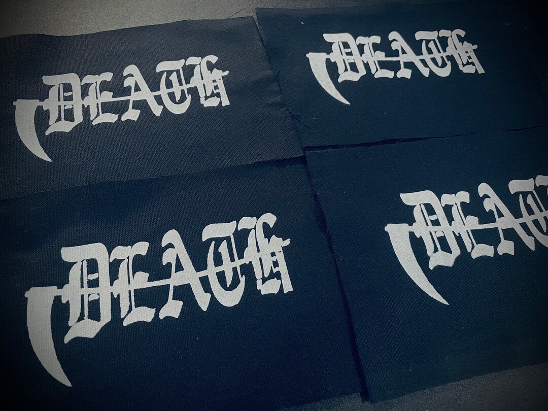 DEATH Patch , Goth Gothic Macabre Horror Death Sew on Black Patch Color Available - Etsy