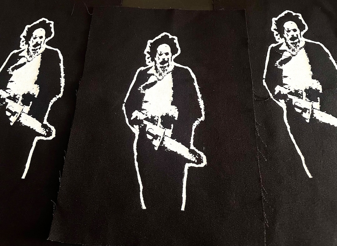 Big Leatherface Patch Horror Patches in Color , Horror Movie Patches ...