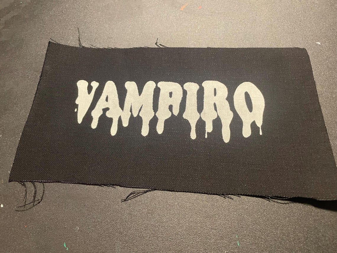 Vampiro Patch , Vampire Horror Movie Patches in Color , Moon Light ...