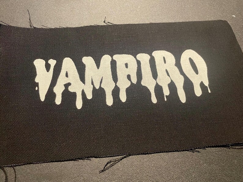 Vampiro Patch , Vampire Horror Movie Patches in Color , Moon Light ...
