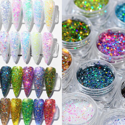 Nail Art Powder Dust Shimmer Decorationshiny Nail - Etsy