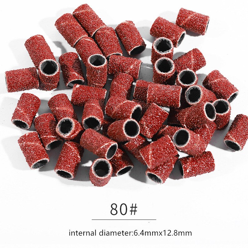 100 Pcs/pack 80 120 180 Options Nail Dedicated Sanding Ring - Etsy