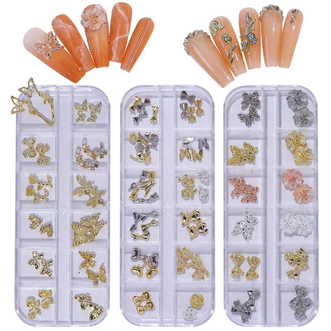 A Set of Mixed Rivet Decorations,diy Deco Bling,metal for Nail Art,nail ...