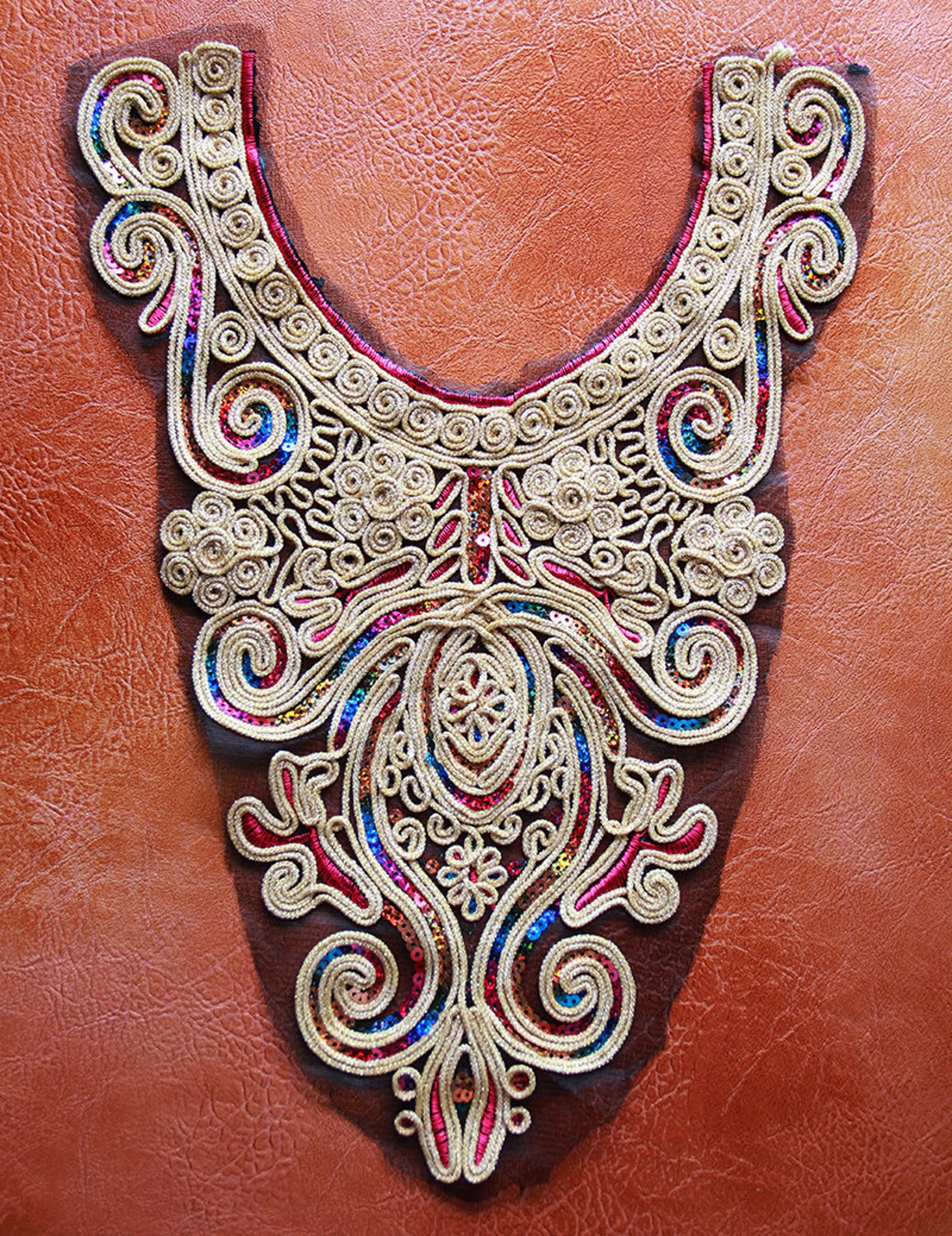 Vintage Style Cotton Collar Applique Lace Collar Applique - Etsy