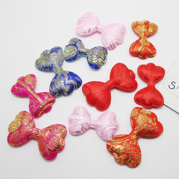 10 pcs Embroidered Bow Padded Appliques for Children | Etsy