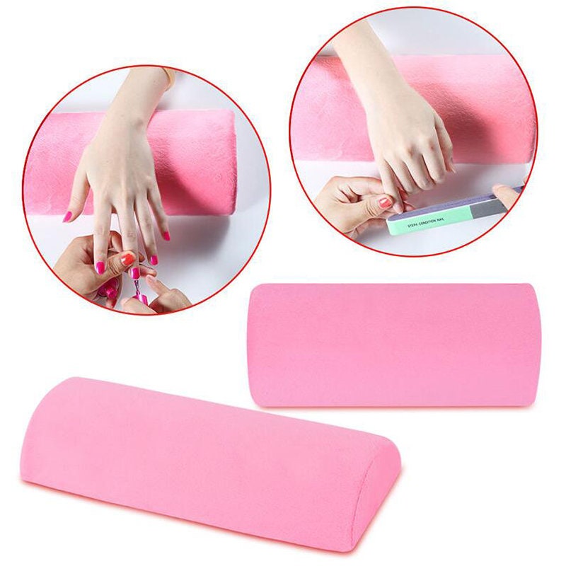 1pcs Pink Nail Art Soft Hand Rests Arm Rests Washable Manicure - Etsy