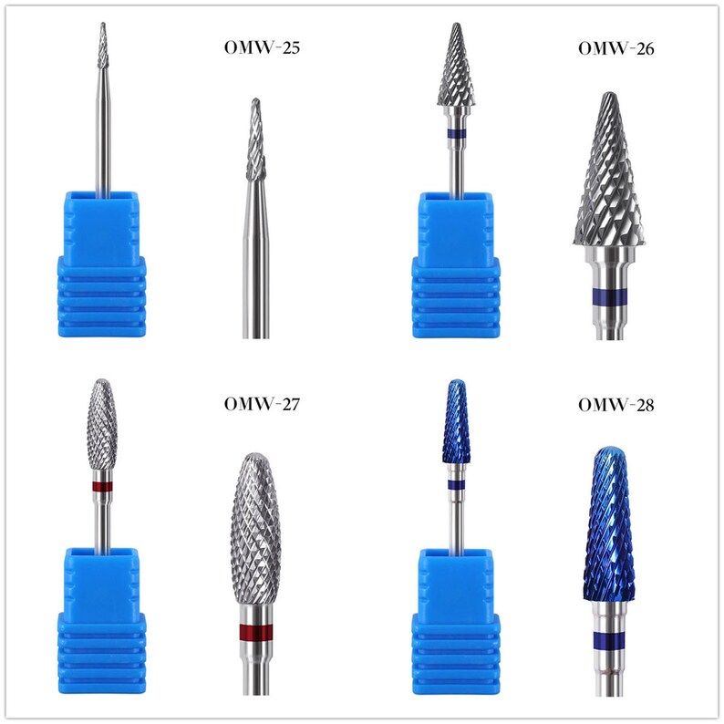 1 PCS Nail Cone Tip Tungsten Steel Drill Bits Electric Cuticle | Etsy