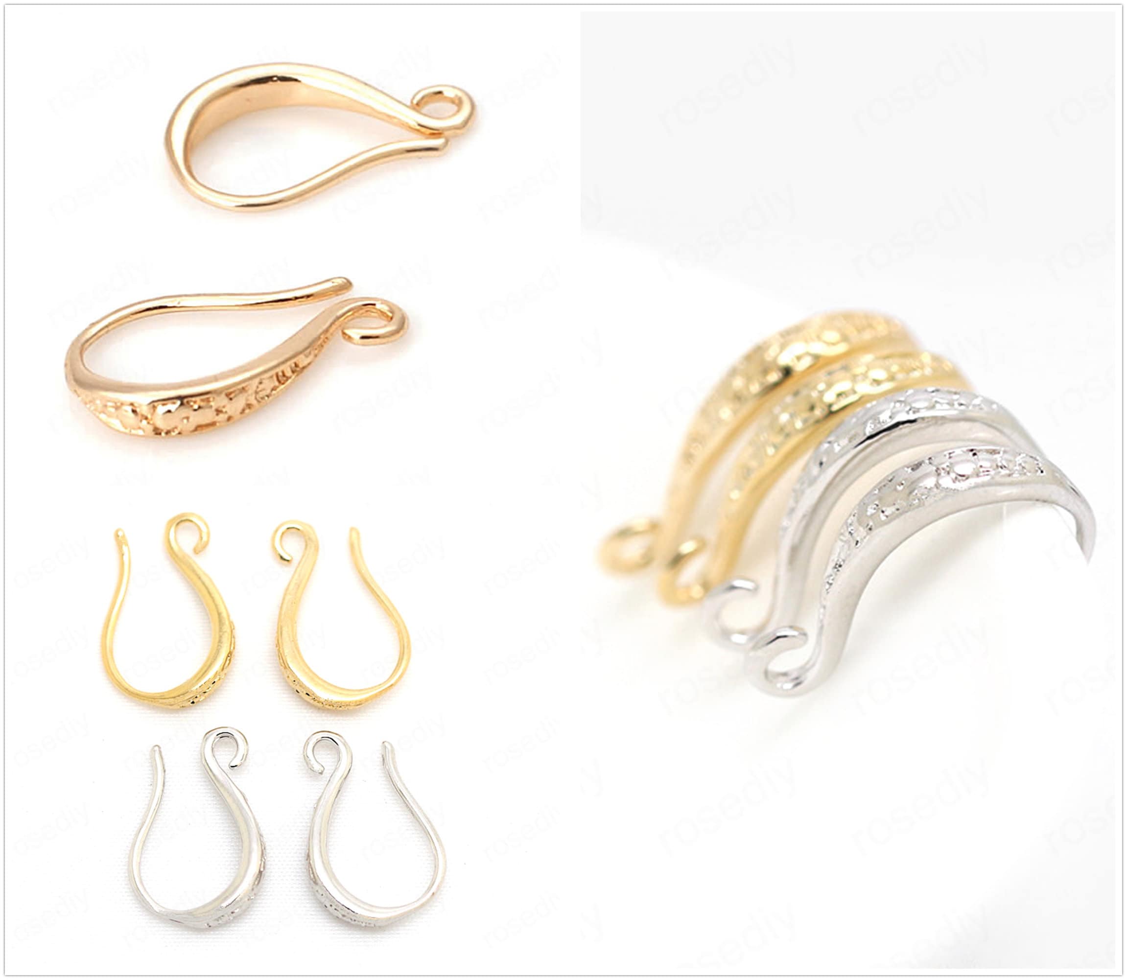 20/50 Pcs Brass Ear Hooks Earrings Clasps Findings Earring - Etsy