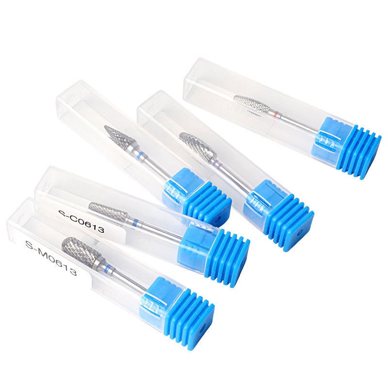 Blue Nail Cone Tip Tungsten Steel Drill Bits Electric Cuticle | Etsy