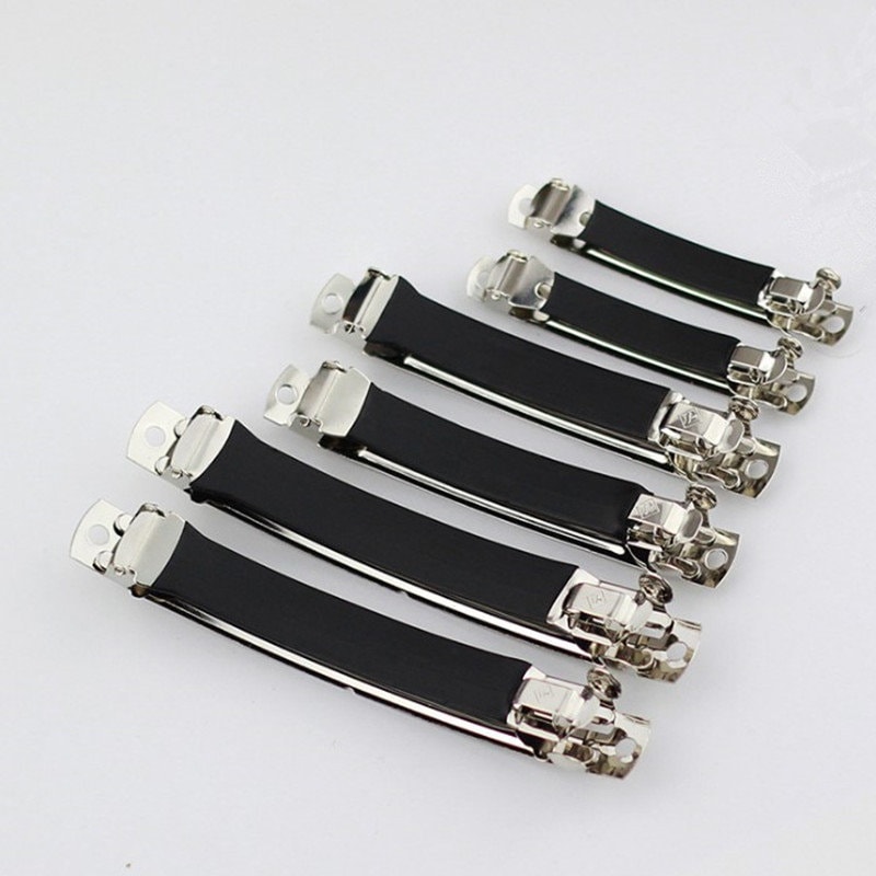 6-10cm Silver Metal Hair Clips With Rubber Rubber Hair - Etsy