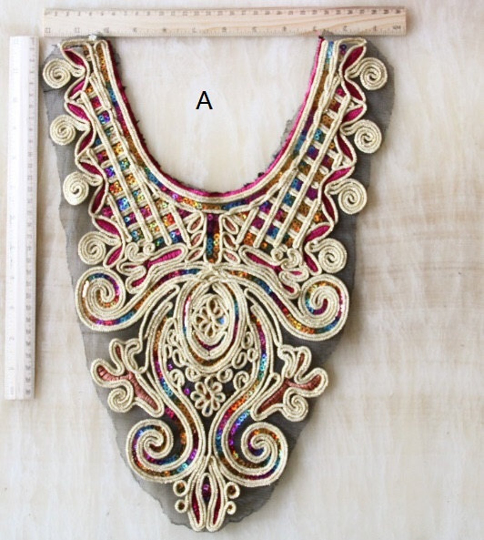 Vintage Style Cotton Collar Applique Lace Collar Applique - Etsy