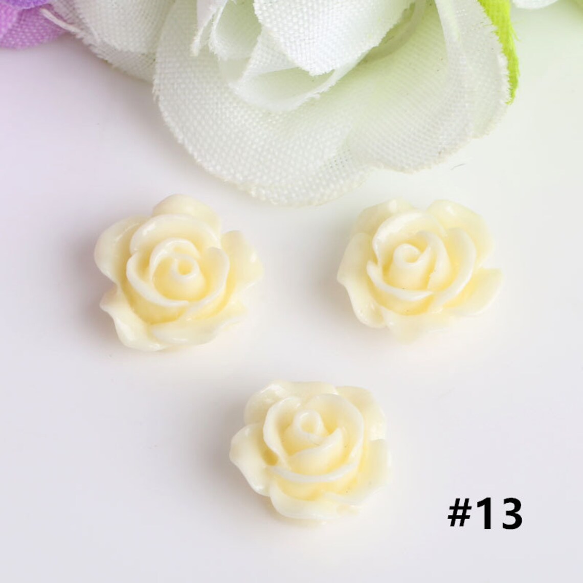 20 Pcs/50 Pcs/100 Pcs 10mm Small Rose Cabochons No Hole Rose - Etsy